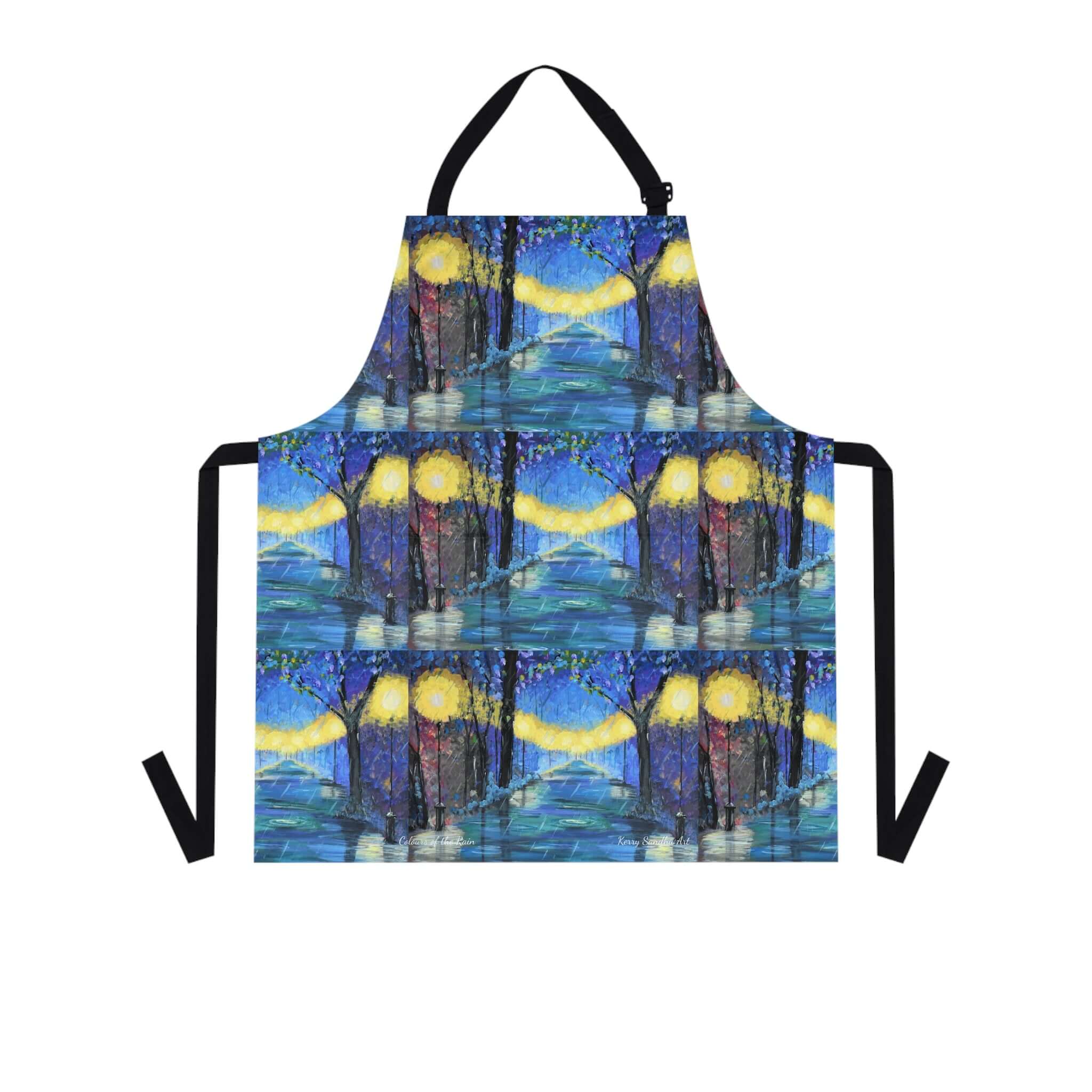 Colours of the Rain - APRON - by Kerry Sandhu Art
